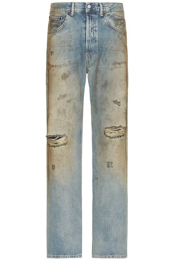 Acne Studios 2021m Penicillin Jeans In Denim-Medium In Mid Blue